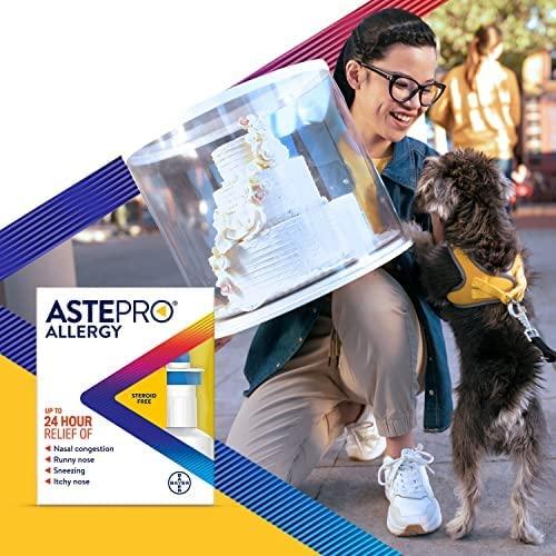 Astepro Allergy Nasal Spray - 24-Hour Relief, Steroid-Free Antihistamine - 60 Metered Sprays ...