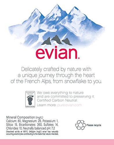 evian Natural Spring Water 1 Liter (Pack of 6), Naturally Filtered ...