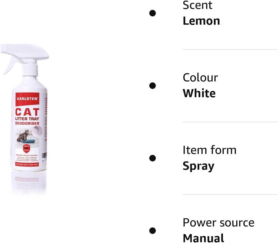 karlsten Cat Litter Spray Deodorizer - 100% Bio-Based Destroys bacteria ...