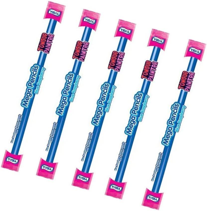 Blue Raspberry Flavour Mega Pencils 23g - Individually Wrapped Pencils ...
