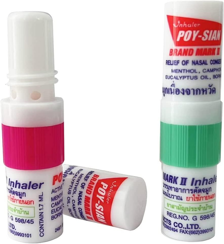 Poy-Sian Mark II Menthol Nasal Inhaler Poysian - Pack of 6 | Buy Now ...