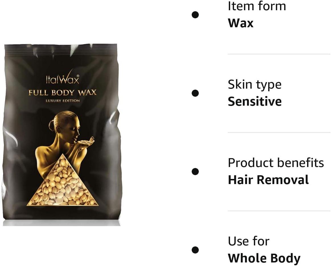Italwax Cleopatra Luxury Hot Wax Beads - 1Kg | Full Body Hair Removal ...