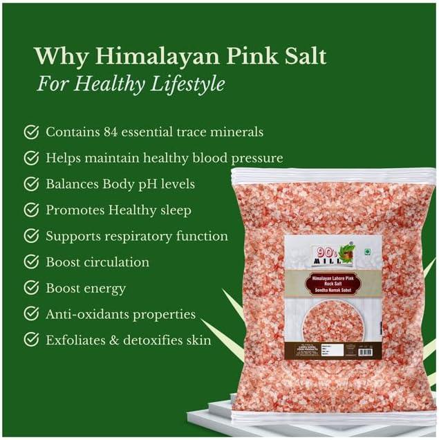 90's MILL Whole Himalayan Pink Rock Salt Chunks | Sendha Namak Sabut ...
