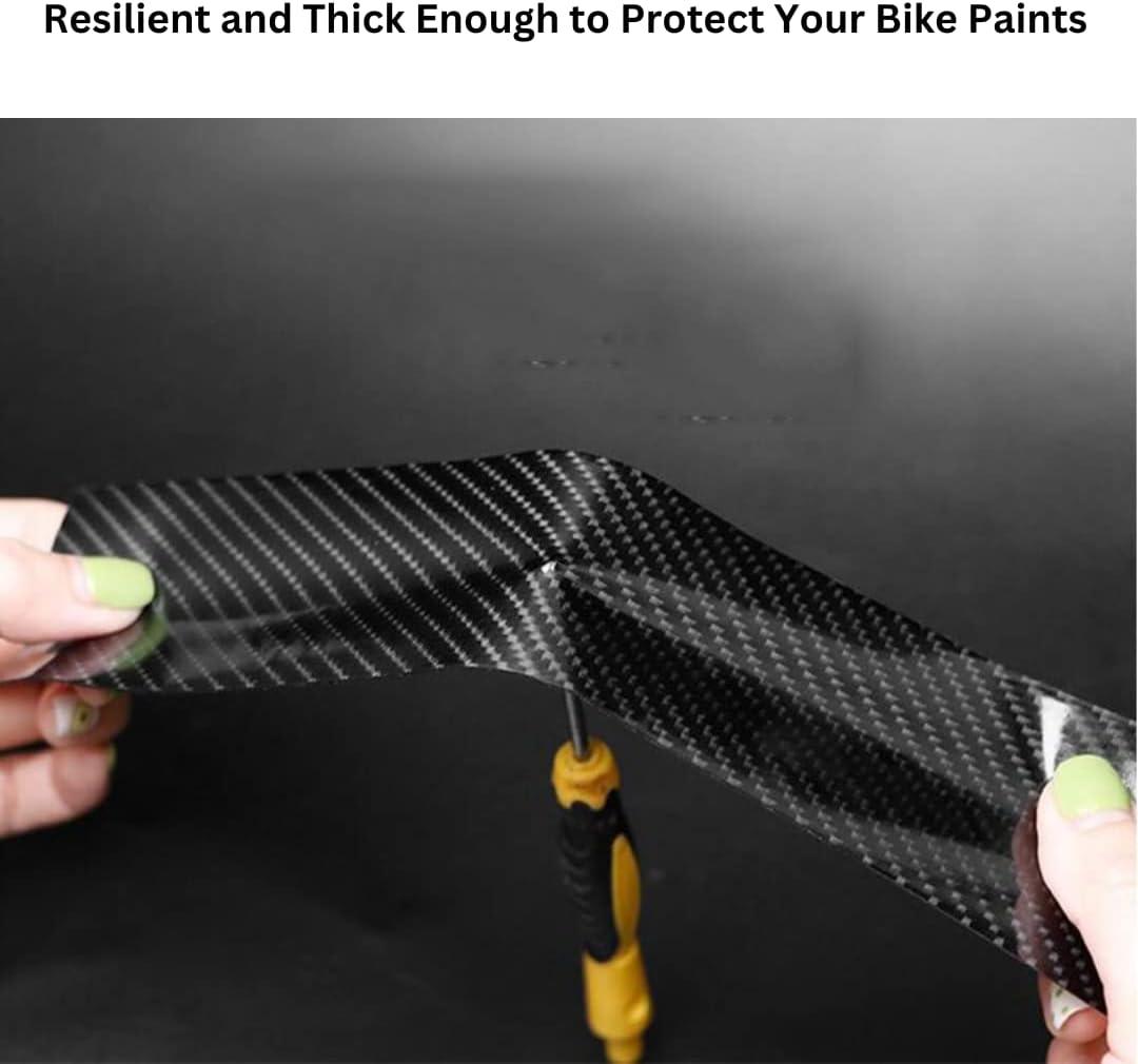 TURBOOST Bike Frame Protection Tape Sticker Vinyl Wrap Skin - Carbon ...