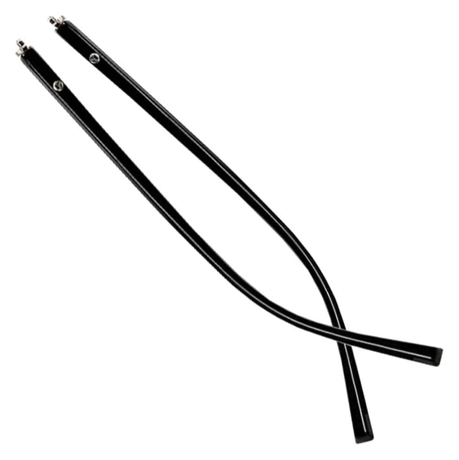 RANARA Matte Black Eyeglass Replacement Temples - Durable Plastic End ...