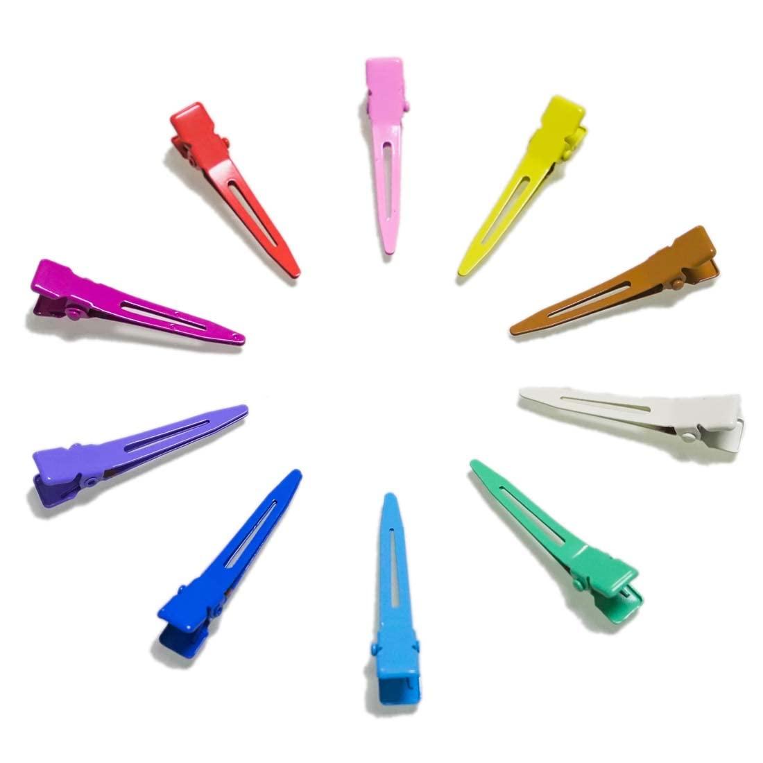 100 Pack 1.8 Inch Alligator Curl Clips Hair Accessories for Girls and ...