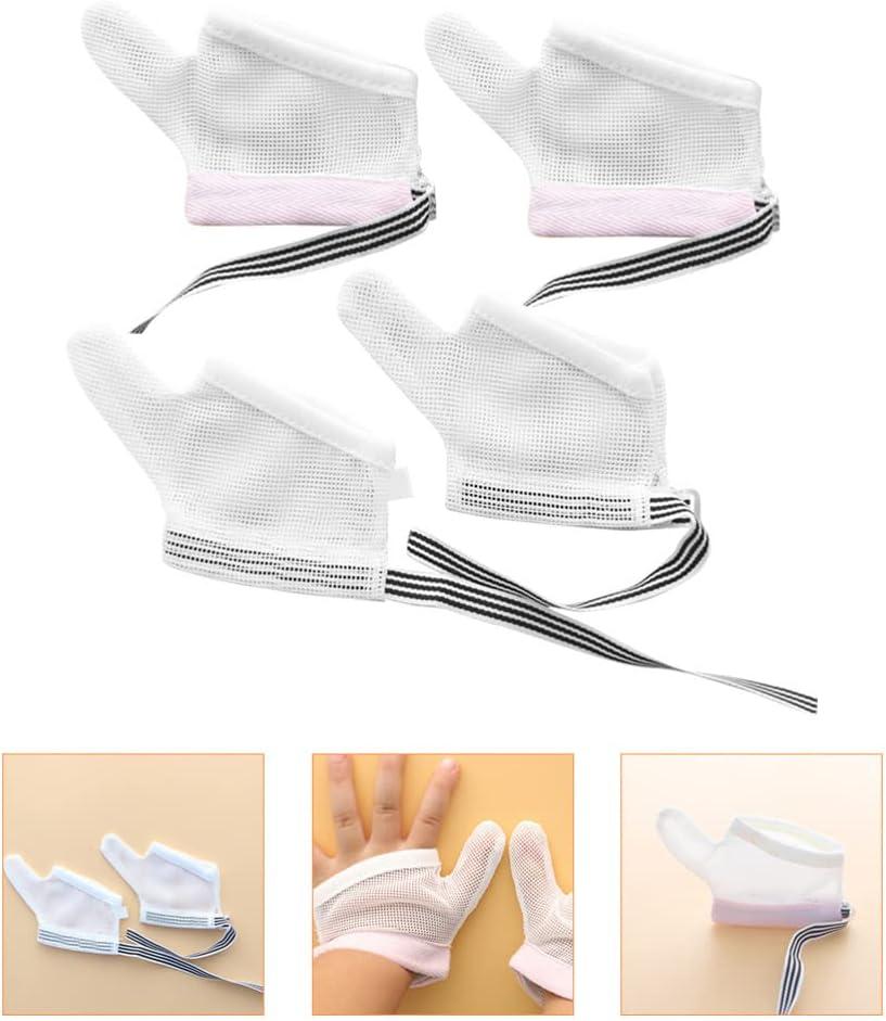 Healifty Adjustable Baby Thumb Brace Gloves - 2 Pairs Infant Anti ...