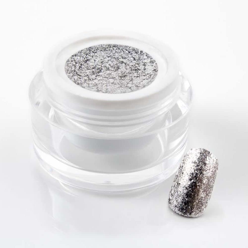 Buy 5ml Glam Glitter Pure Silver UV Color Gel - Real Silver ...