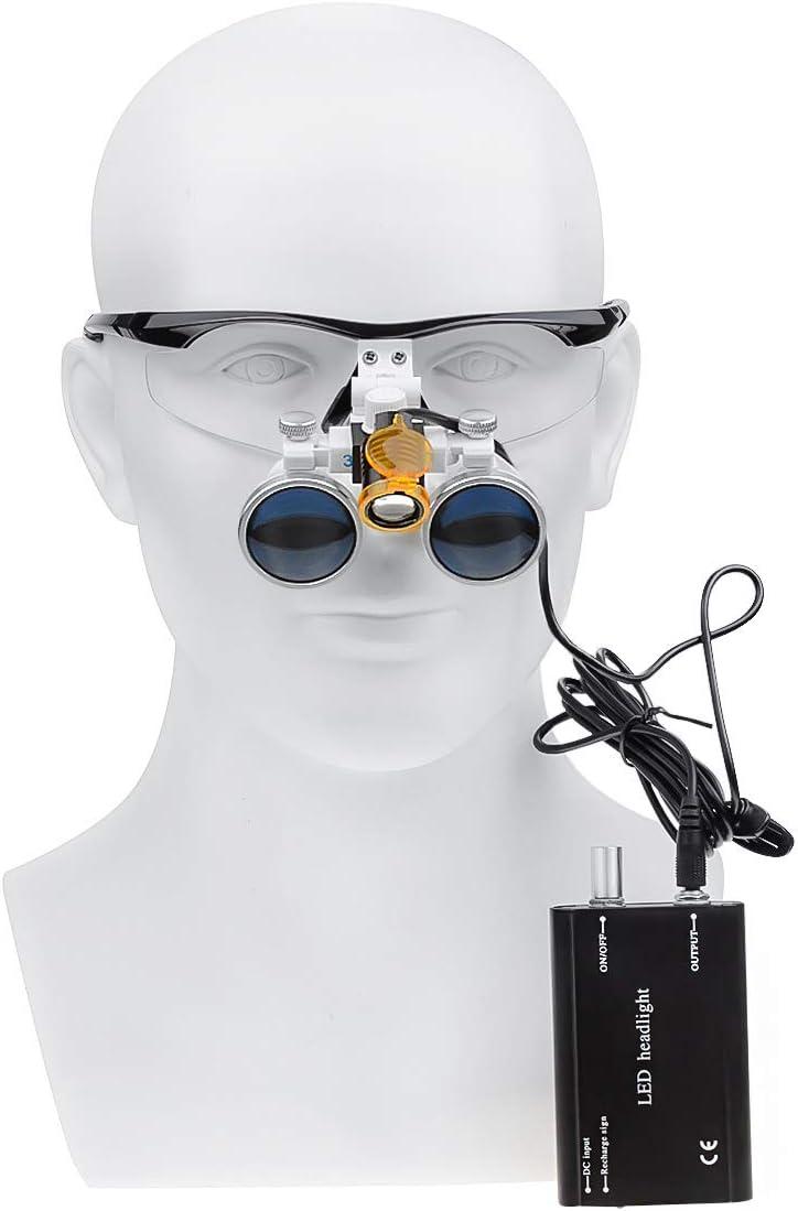 ORILAO 3.5X-420mm Binocular Loupes with LED Headlamp in Black ...