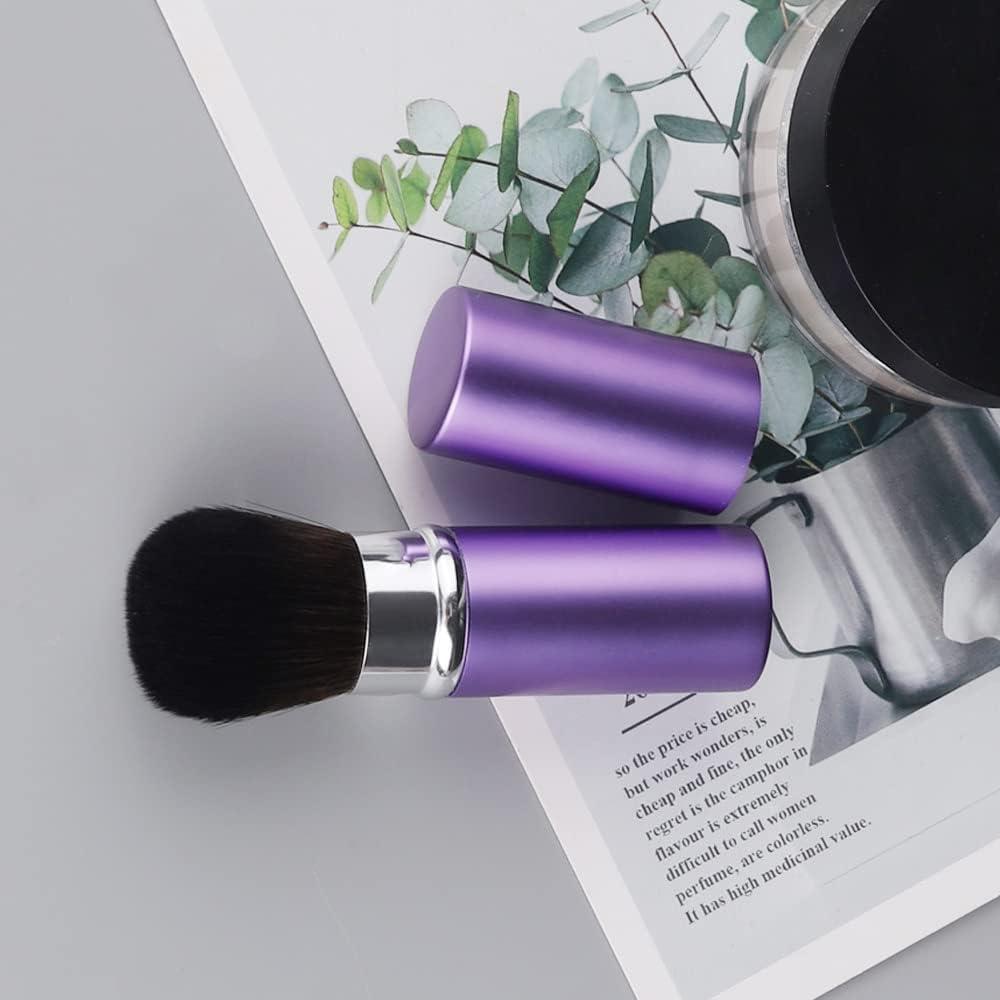retractable face makeup brush
