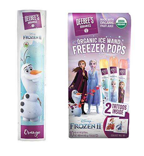 Deebee's Organic Disney's Frozen II Ice Wand Freezer Pops - 20 Pops ...