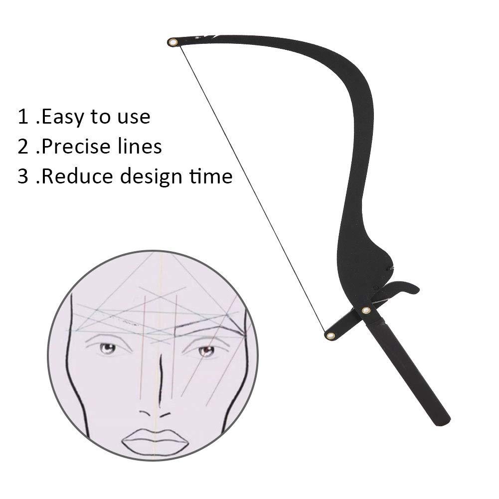 Salmue Microblading Line Marker Ruler with 10pcs Thread Lines - Semi ...