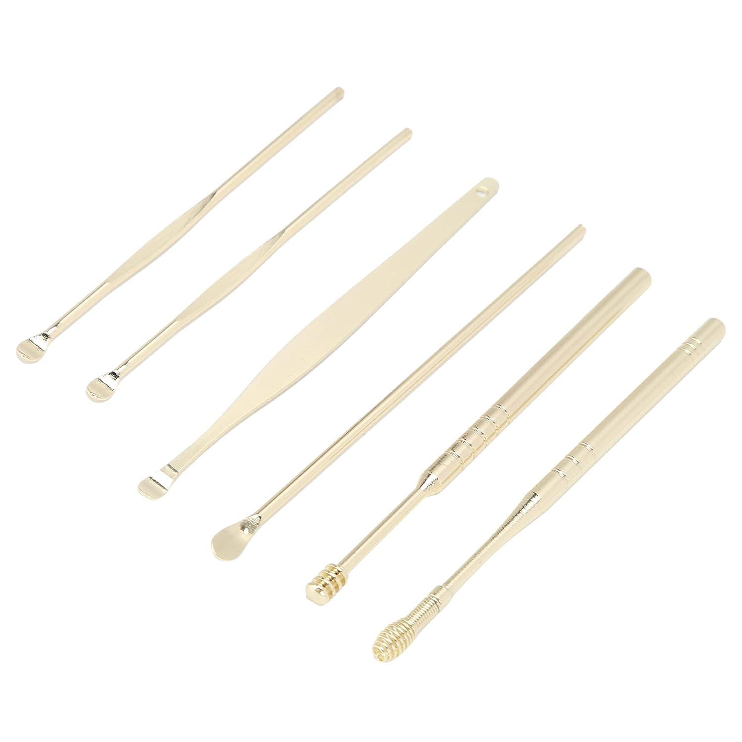 Portable Spiral Ear Wax Removal Tool Set - U Shape Ear Spoon Cleaner ...