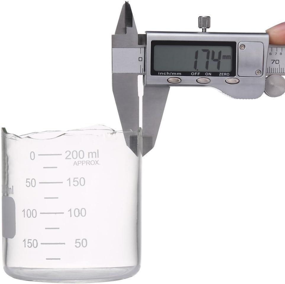 Glass Measuring Low Form Beaker Set - 50ml, 100ml, 250ml Graduated ...