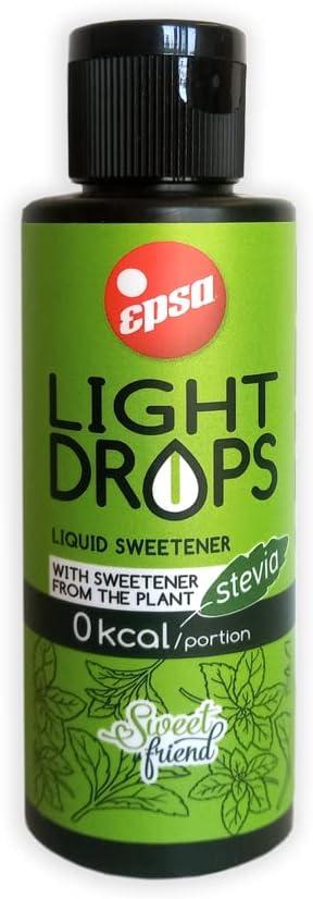 EPSA Light Drops Liquid Sweetener with Sweetener from Stevia Plant 50ml ...