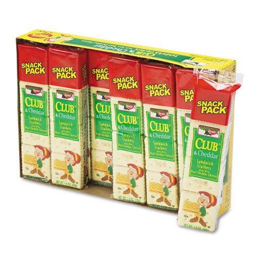 Keebler Sandwich Cracker Club & Cheddar Snack Pack 12 Packs/Box ...