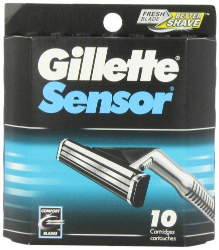 Gillette Sensor Cartridges 10 Count - Pack of 2 | High-Quality Razor ...