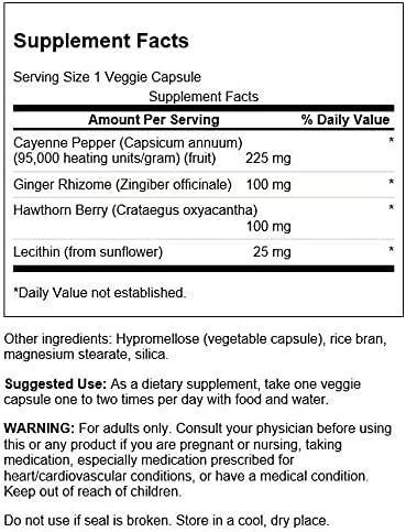 Swanson Super Cayenne Herbal Supplement for Heart Health, Circulation ...