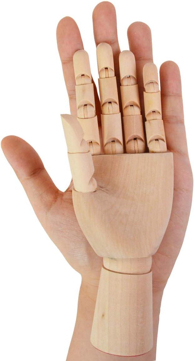 Baitaihem 2 Pack Wood Artist Drawing Manikin with Flexible Fingers - 7 ...
