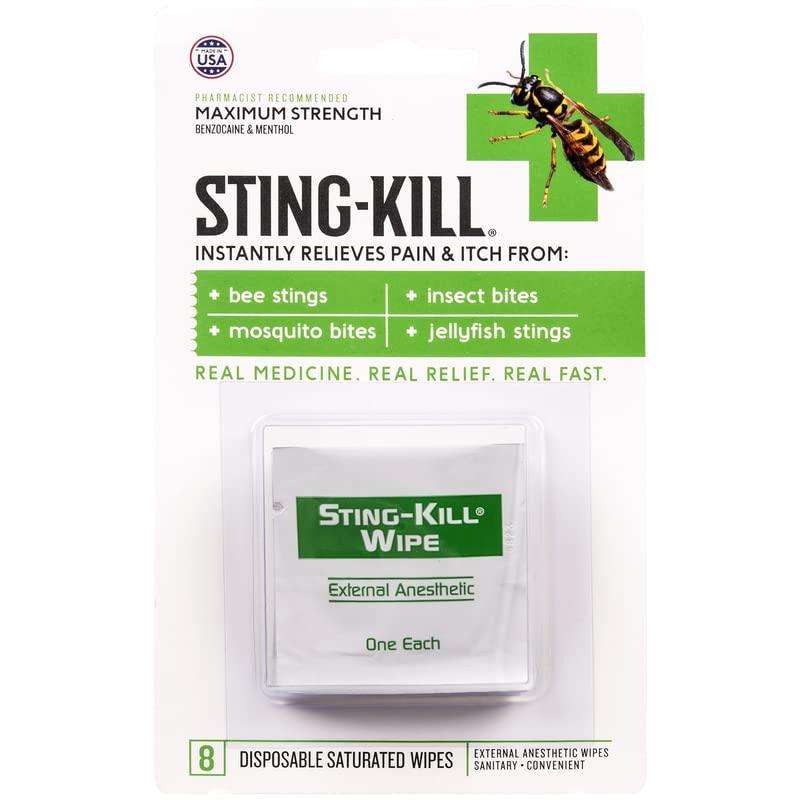 Sting Kill Maximum Strength 8CT - Fast Relief from Insect Bites - Pack ...