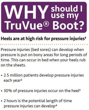 EHOB TruVue Heel Protector Wedge Boot - Standard Size, Calf Sizing 13 ...