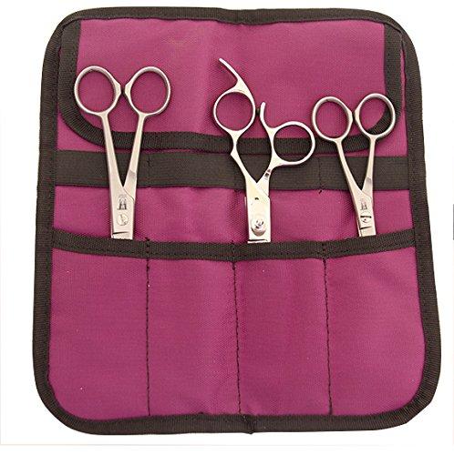 Roseline 4 Pocket Shear Case - Purple | Stylish and Functional Storage ...