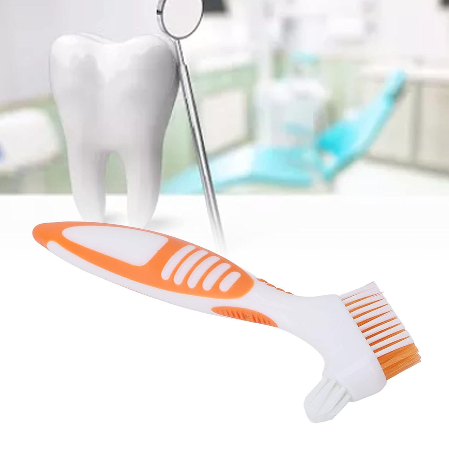 Dual Head Denture Toothbrush - Efficient Plaque Removal for Partial ...