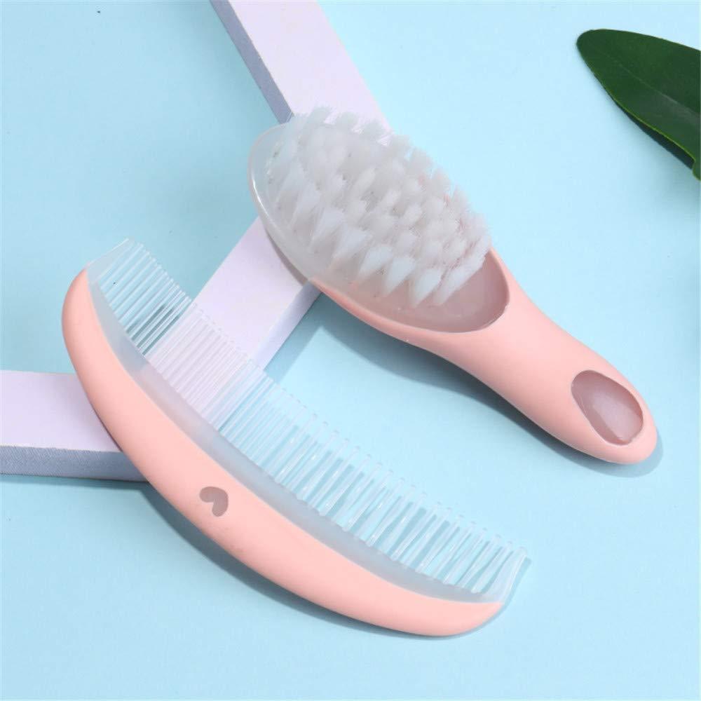 Baby Brush and Comb Set - Gentle Massage Comb and Bath Brush for ...