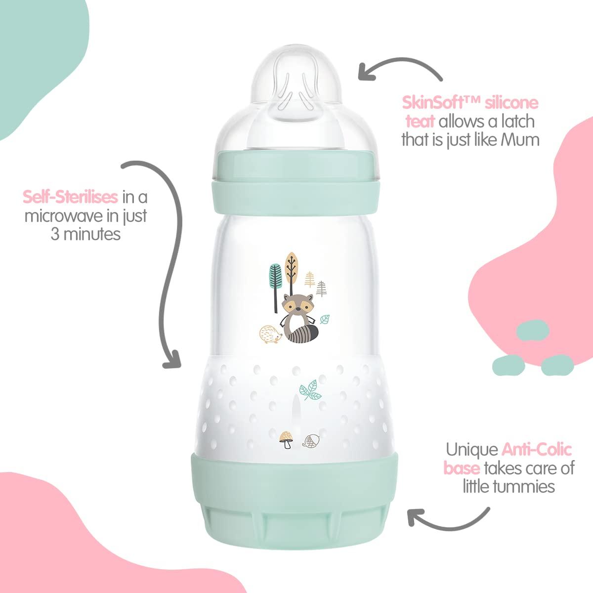 MAM Easy Start Anti-Colic Newborn Bottle & Pacifier Set | Self ...