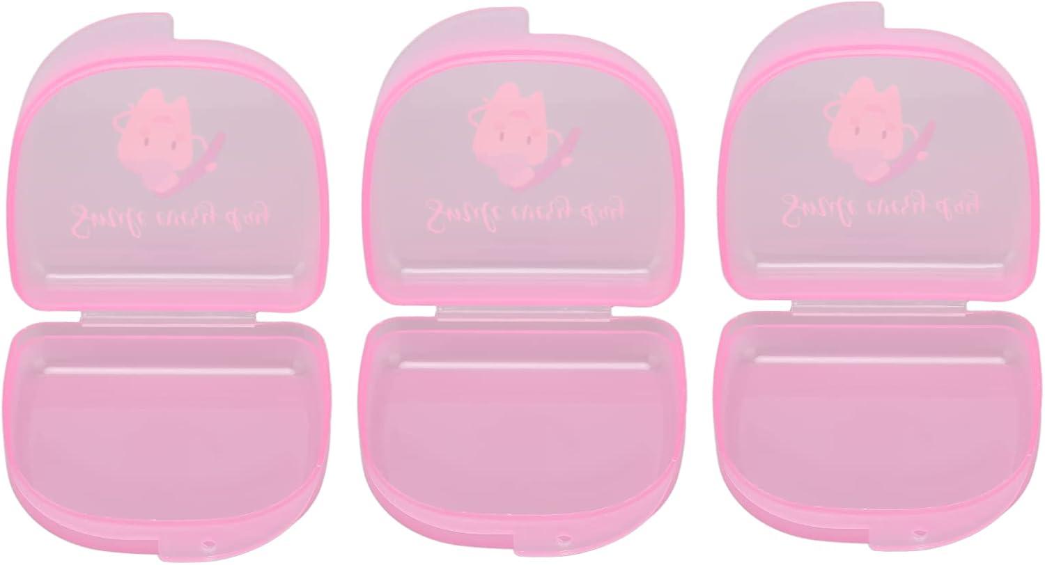 Verdant Touch Orthodontic Retainer Box - 3 Pack Dental Retainer ...