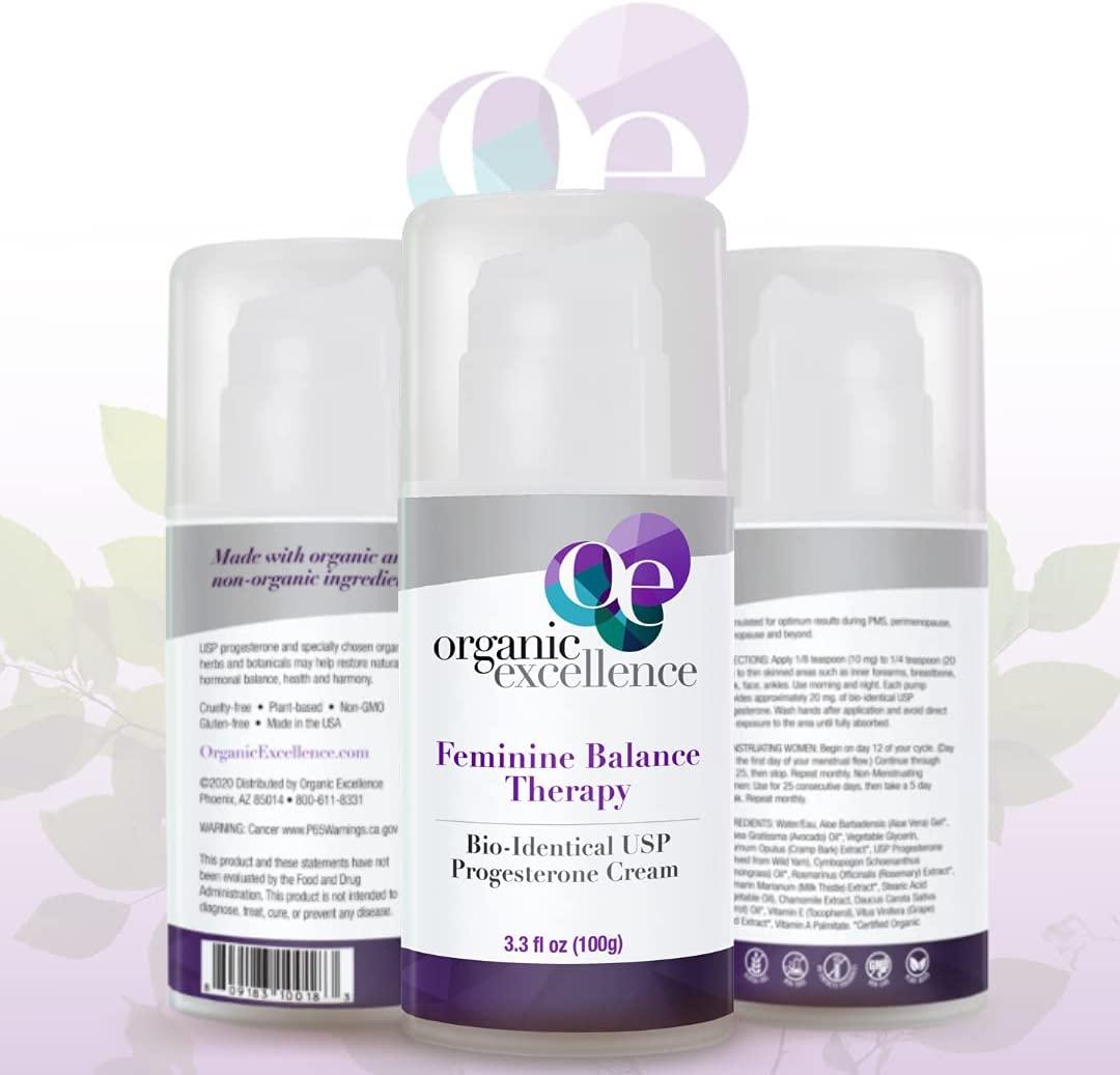Feminine Balance Therapy - Bio-Identical Progesterone Cream (3 oz ...