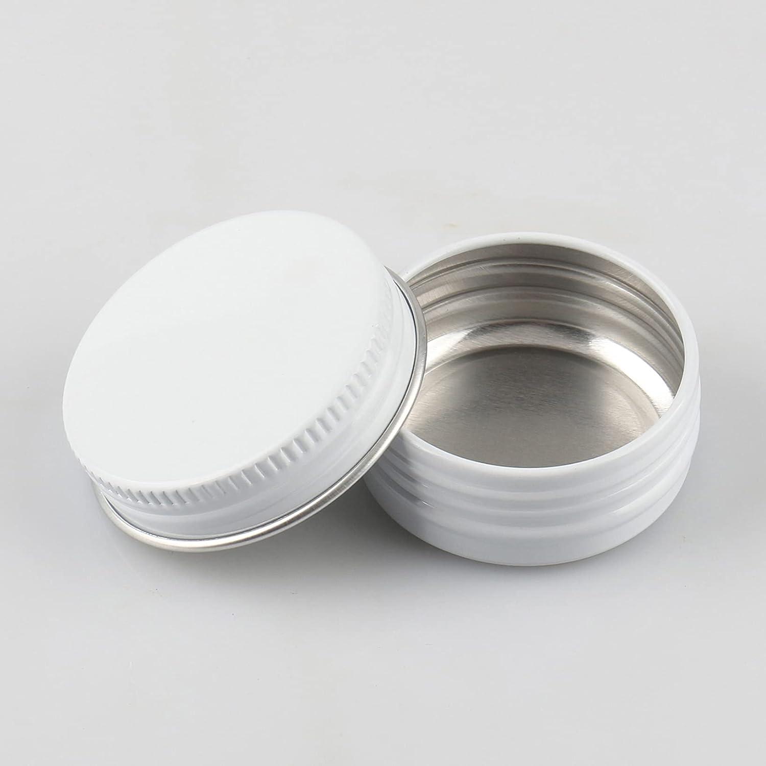 Buy 50pcs 15ml White Aluminum Screw Cap Cans - Ideal for Cosmetics ...