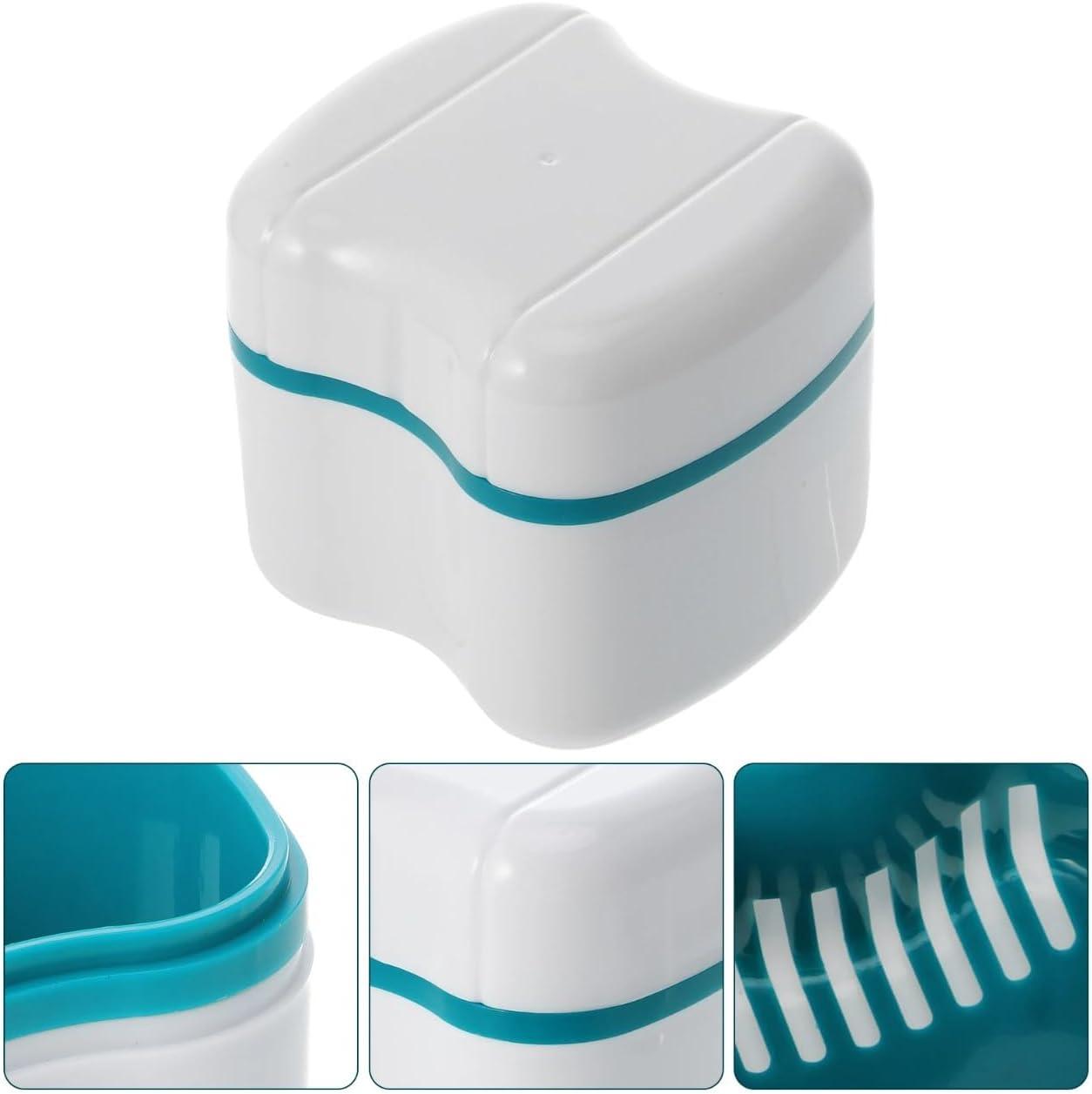 Buy Green Denture Box & Braces Container with Sieve Durable and Stylish ...