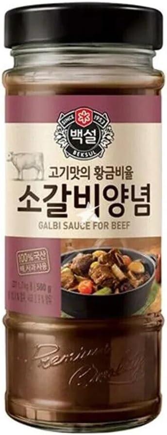 CJ Beksul Beef Galbi Sauce Korean Kalbi Short Rib BBQ Marinade 500g (Pack of 2) | Buy Now with ...