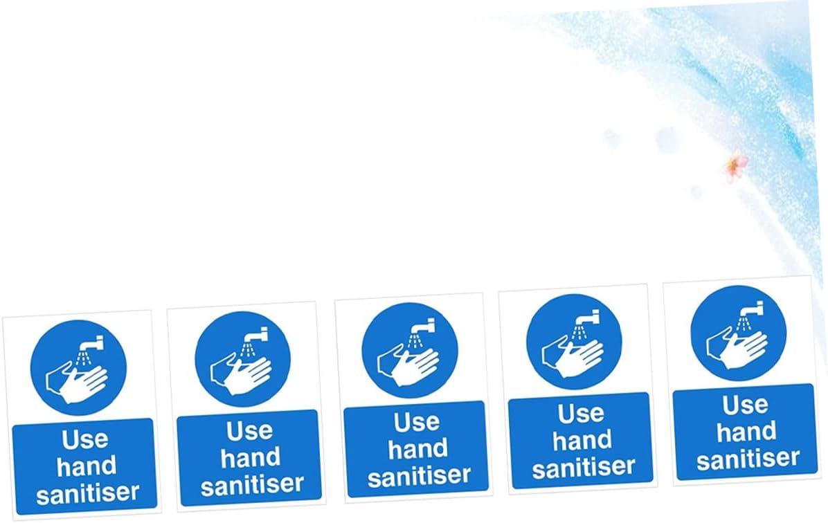 Healifty 5pcs Pinup Stickers Hand Washing Sign Decal Wash Your Hands ...