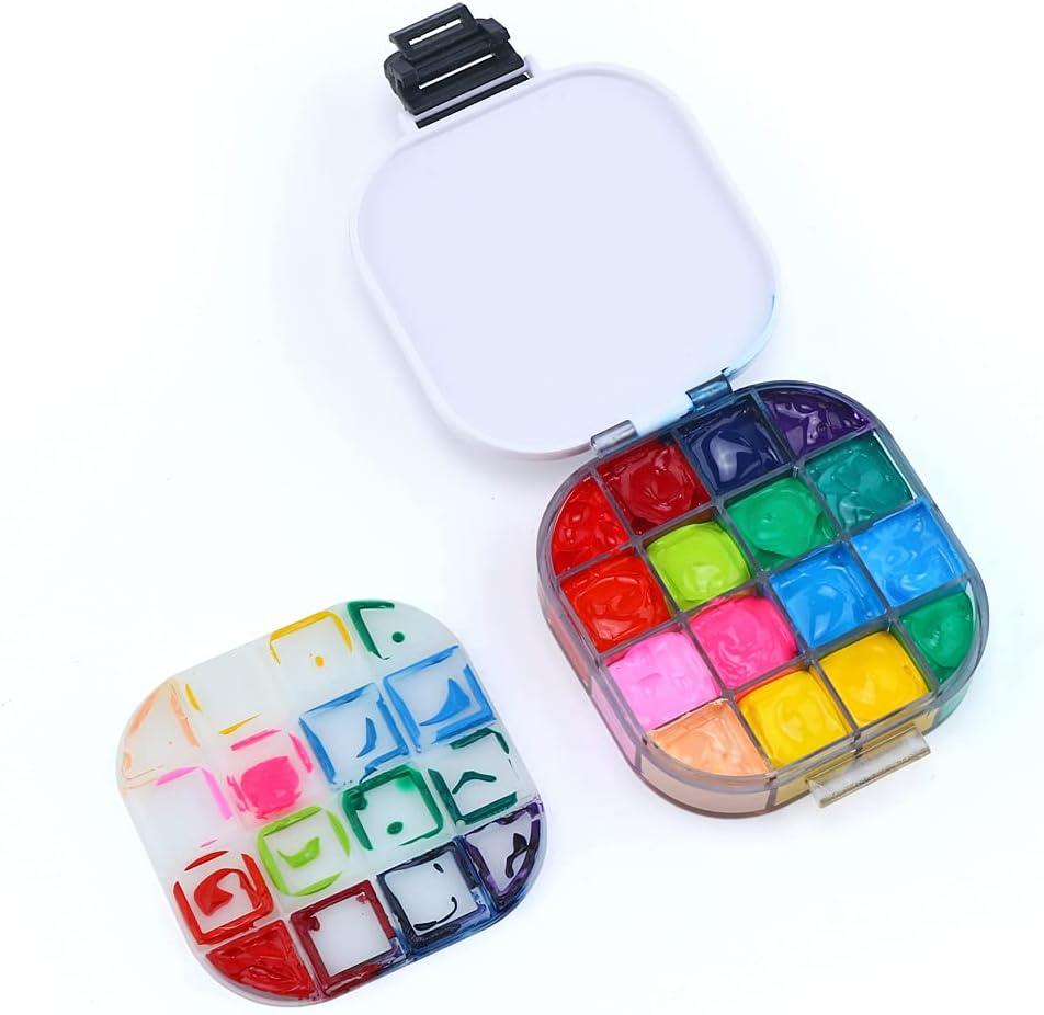 Transon 16-Well Paint Saver Storage Palette Box - Portable Airtight ...