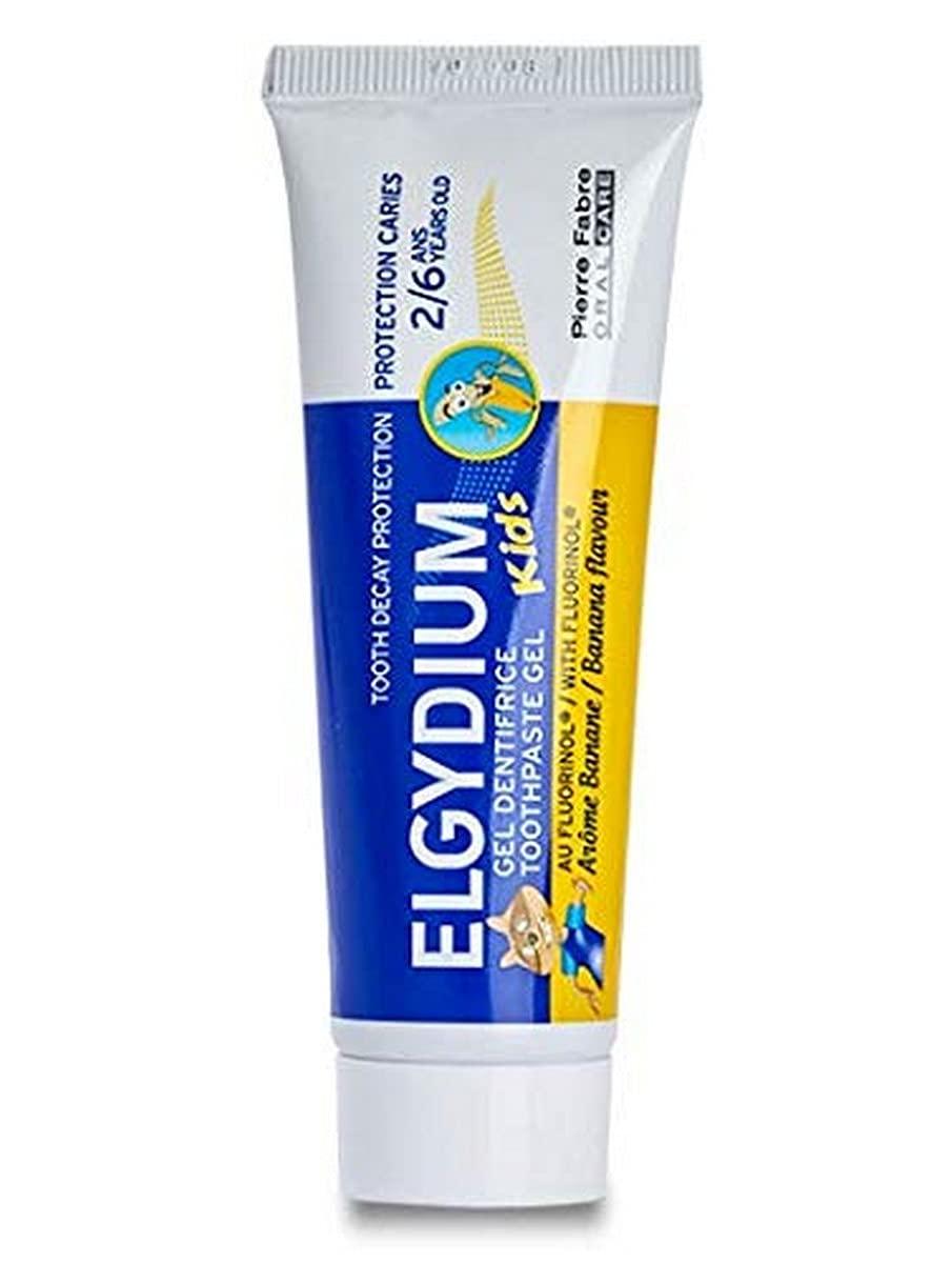 Elgydium Kids Banana Toothpaste Gel 50ml | For 2-6 Year Olds | With ...