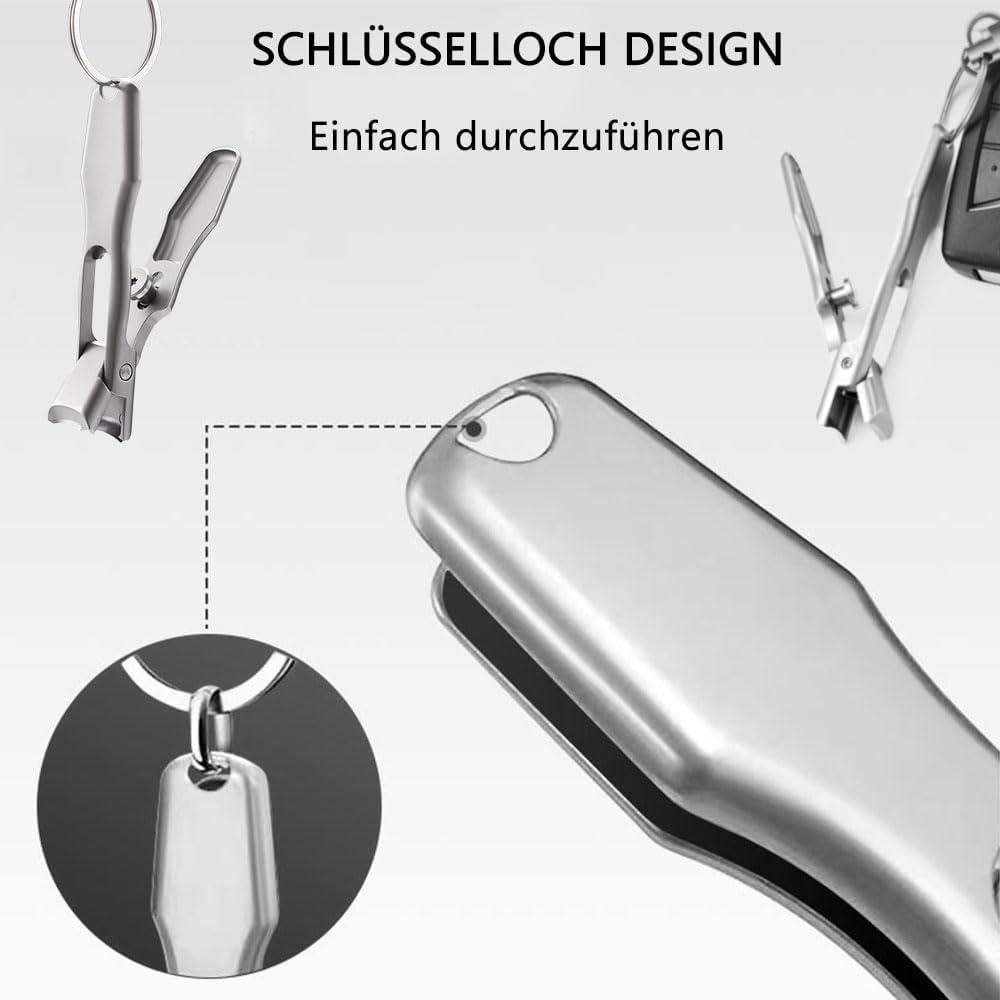 UltraSharp Stainless Steel Nail Clippers - Portable Fingernail Grooming ...