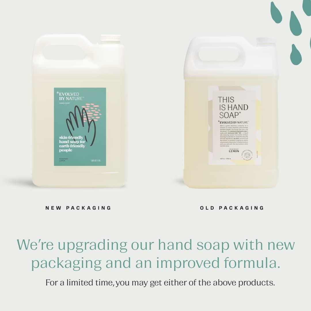 Evolved By Nature Rosemary Lemon Liquid Hand Soap Refill - 128oz ...