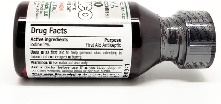 Germa White Iodine Tincture 1 oz (Pack of 3) - First Aid Antiseptic for ...