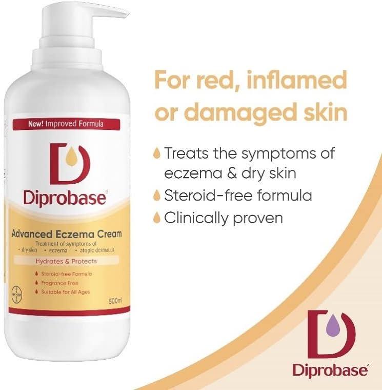 Diprobase Advanced Eczema Cream 500ml Pump - Effective Treatment for ...