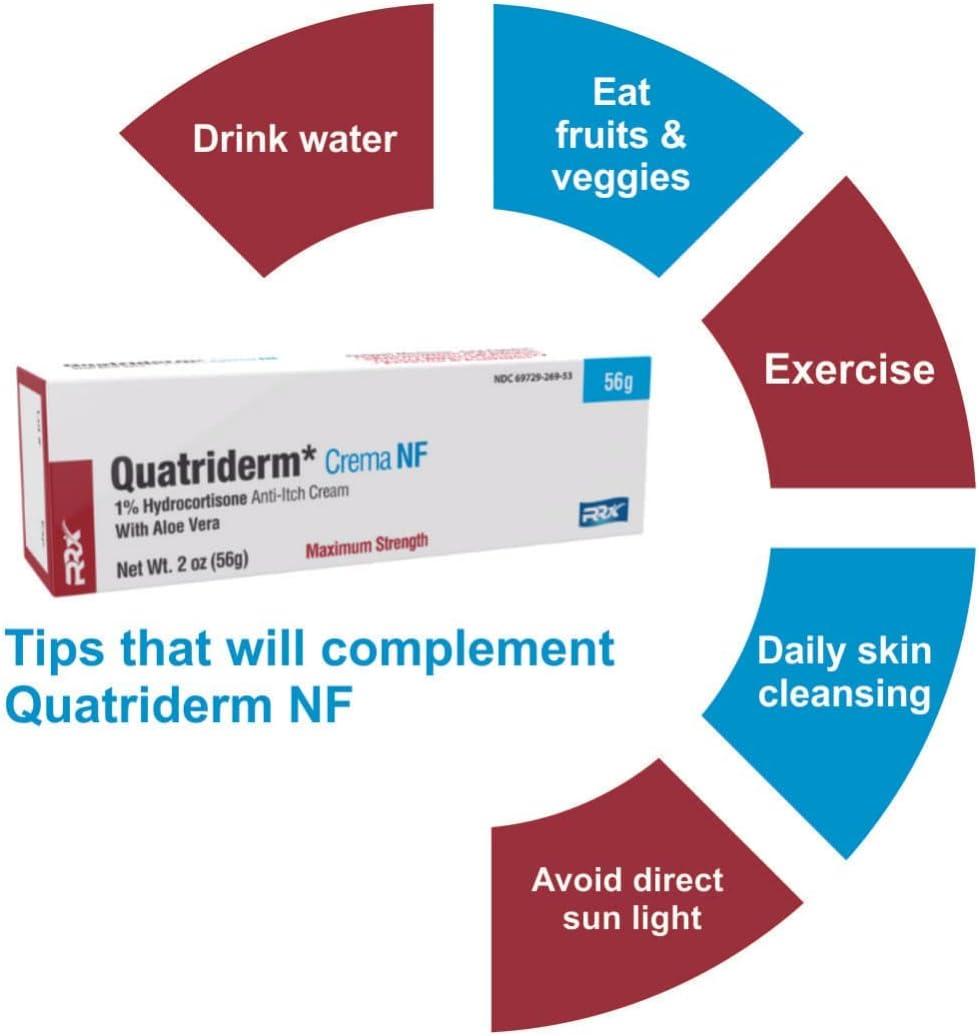 Quatriderm NF Extra Strength 1% Hydrocortisone with Aloe Vera - 2 oz ...