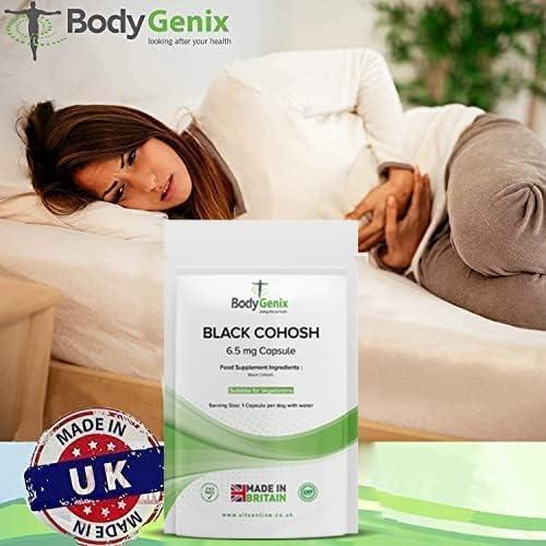 Bodygenix Black Cohosh Supplement | Capsules for pre-Menstruation and Menopause | Support Mood ...