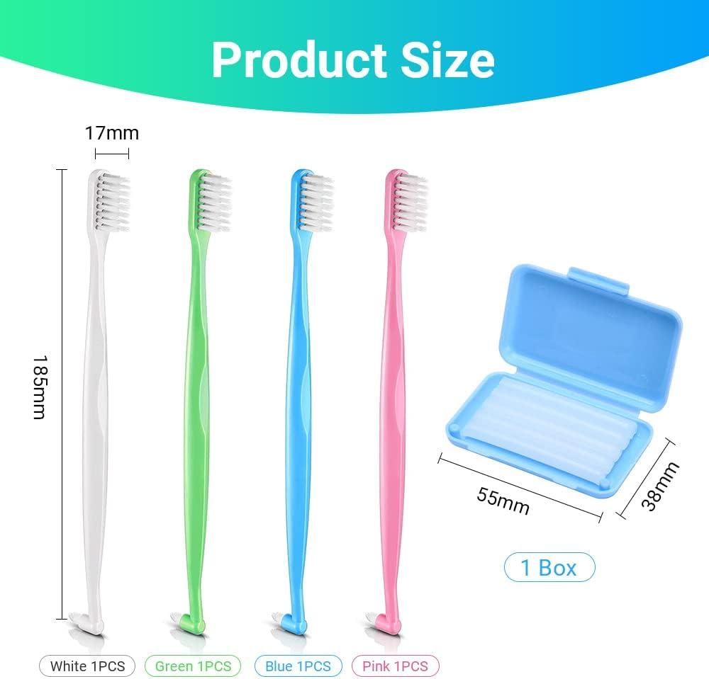Braces Care Kit: Double-Sided Toothbrushes Interdental Brushes & Wax ...