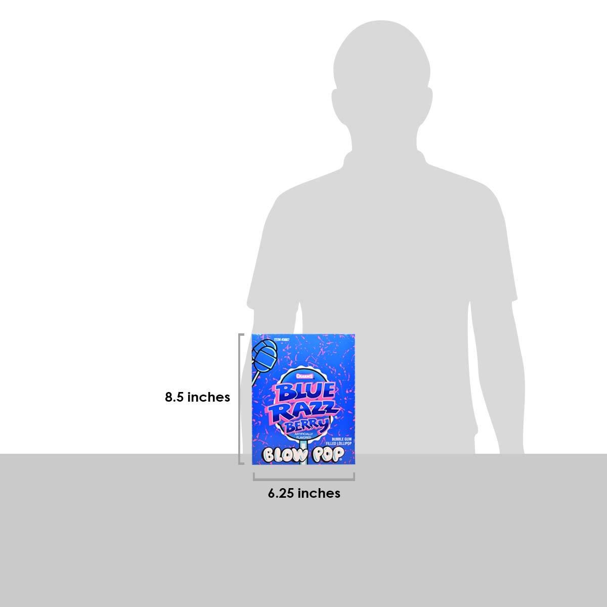 Charms Blow Pops Blue Razz Berry Flavor 48 Count - Delicious Lollipop ...