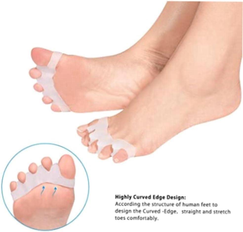 Toe Straightener Spacers - 3 Pairs of Gel Toe Separators for Foot Pain ...