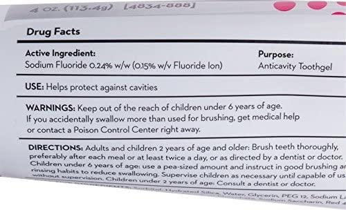 PRO-SYS Kids Bubblegum Fluoride Toothpaste Toothgel (3 Pack) - ADA ...