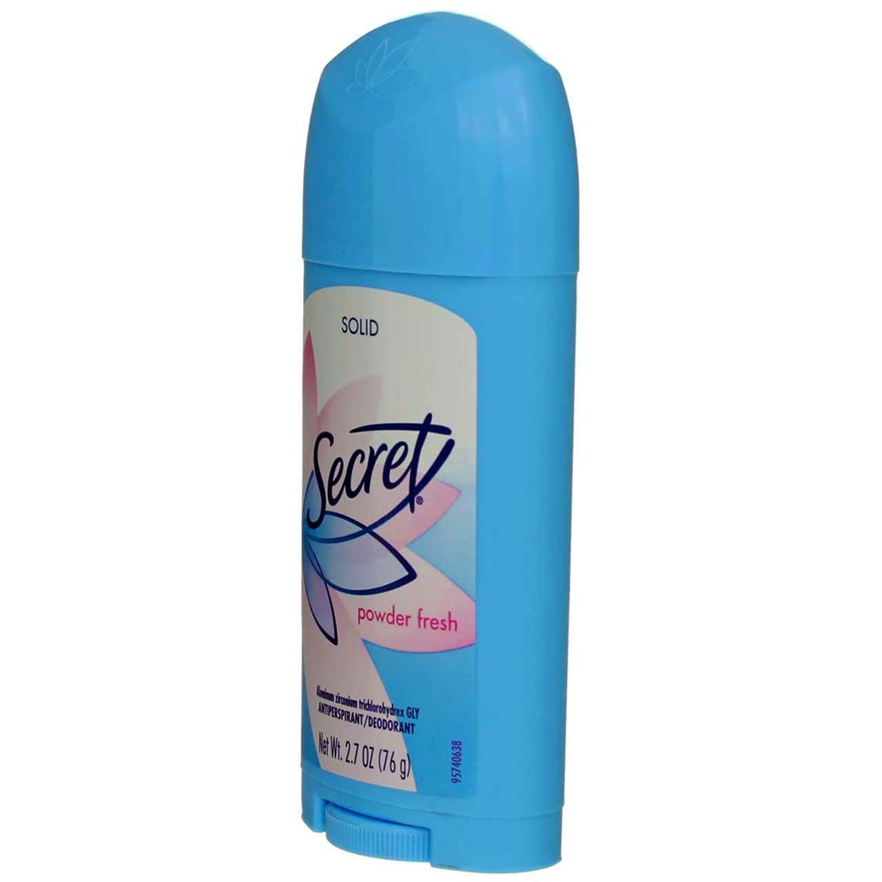 Secret Powder Fresh Anti-Perspirant Deodorant Solid 2.7 oz (Pack of 5 ...