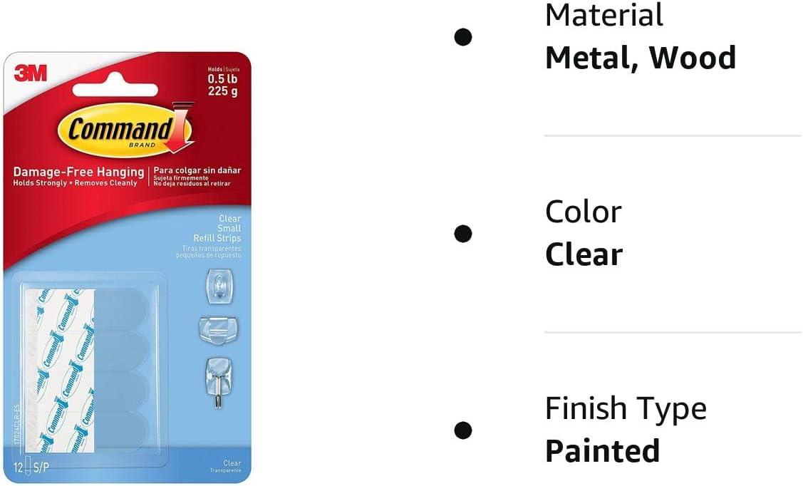 Command Metal Small Refill Strips R69D - 24 Clear Strips | Buy Now with ...