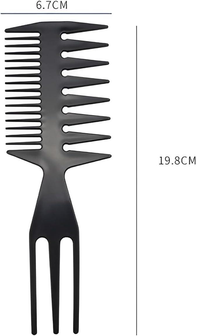 Wide Tooth Comb - Men's & Women's Barber Comb for Shaping, Wet Pick ...